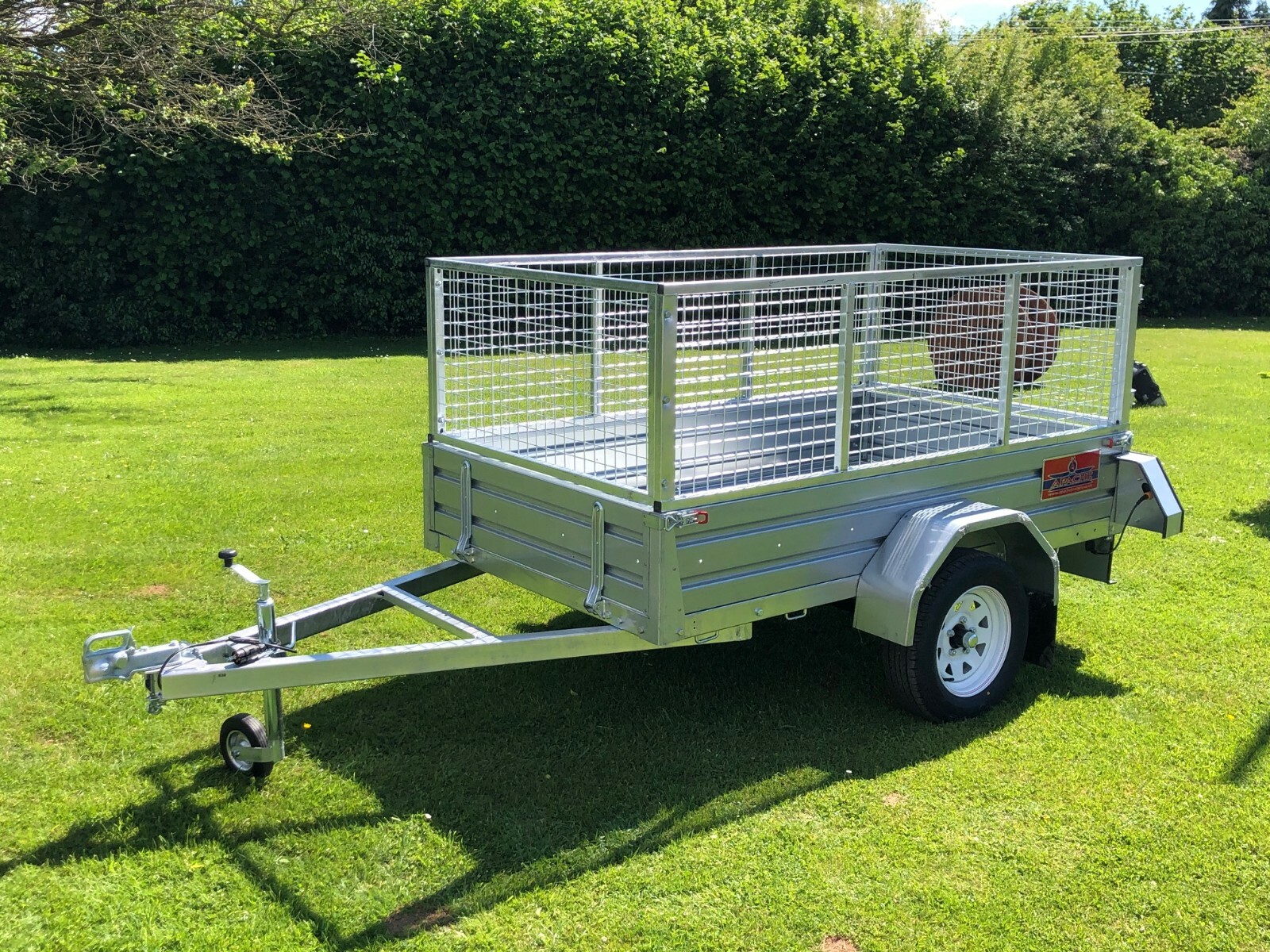 BRAND NEW 7X4 Brand New Apache Caged Utility 7X4 Trailer Fully ...
