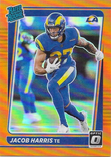 2021 Panini Donruss Optic - Rated Rookie Jacob Harris #238 Orange Prizm ...
