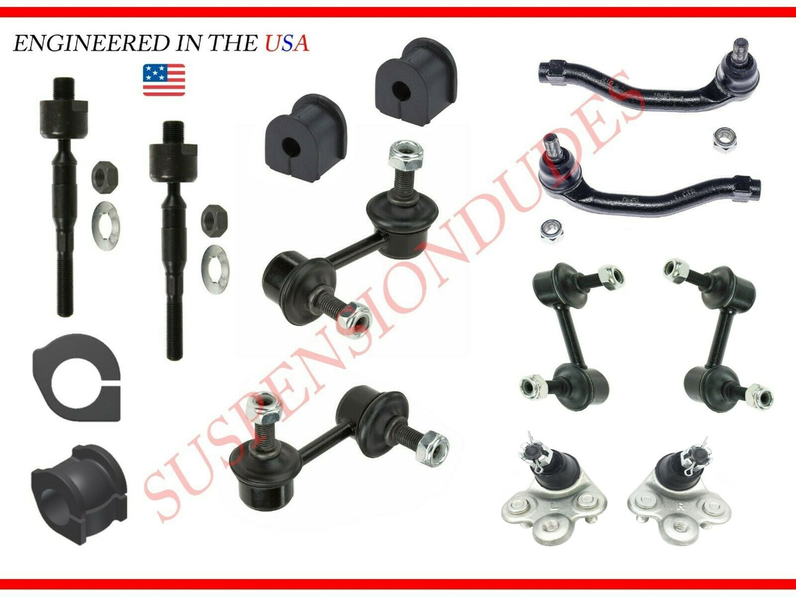 16PC Complete Suspension Kit Fits 2006-2011 Honda Civic Excludes Si ...
