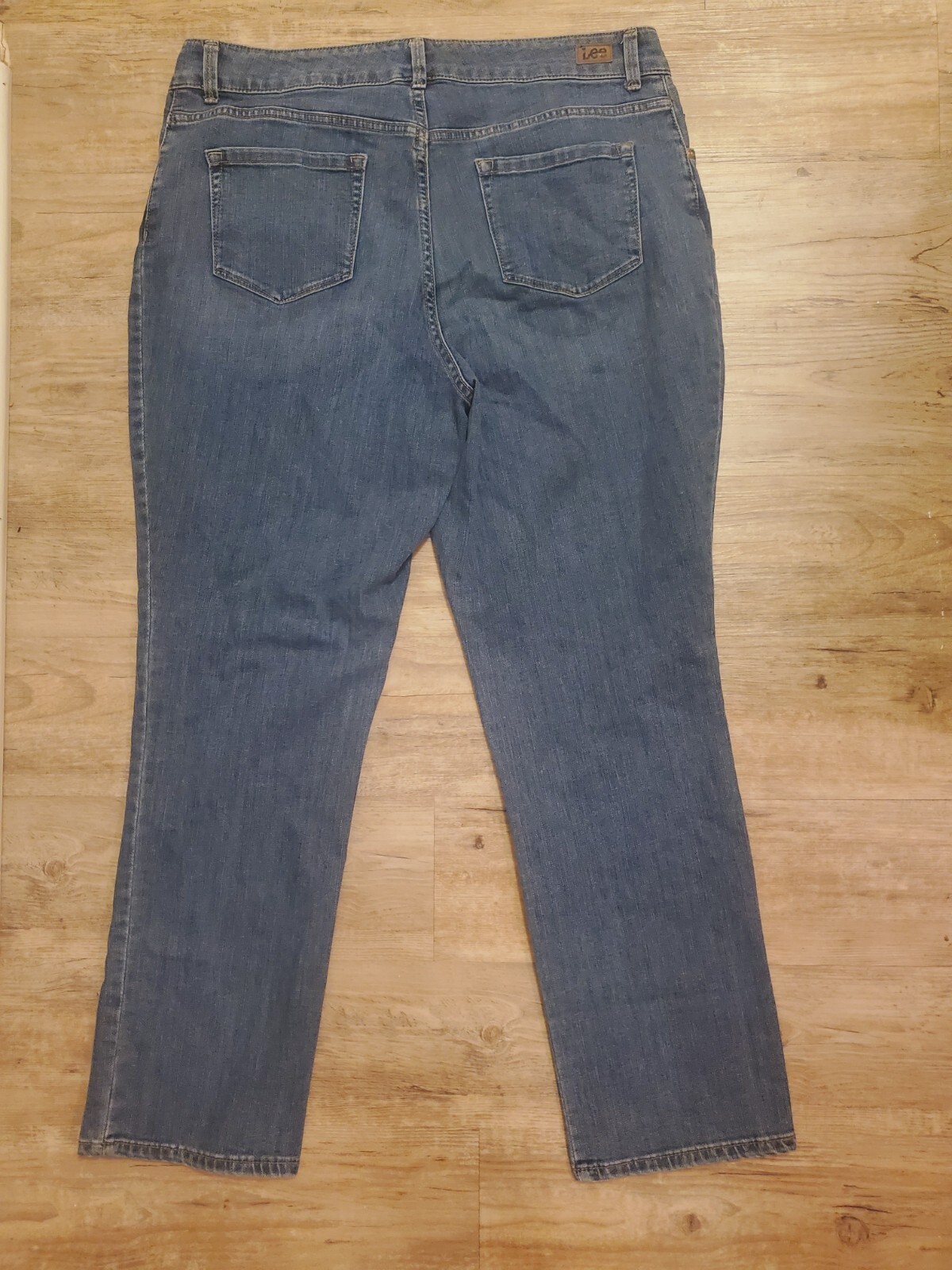 Lee Plus Relaxed Fit Straight Leg High Rise Blue Jean… - Gem