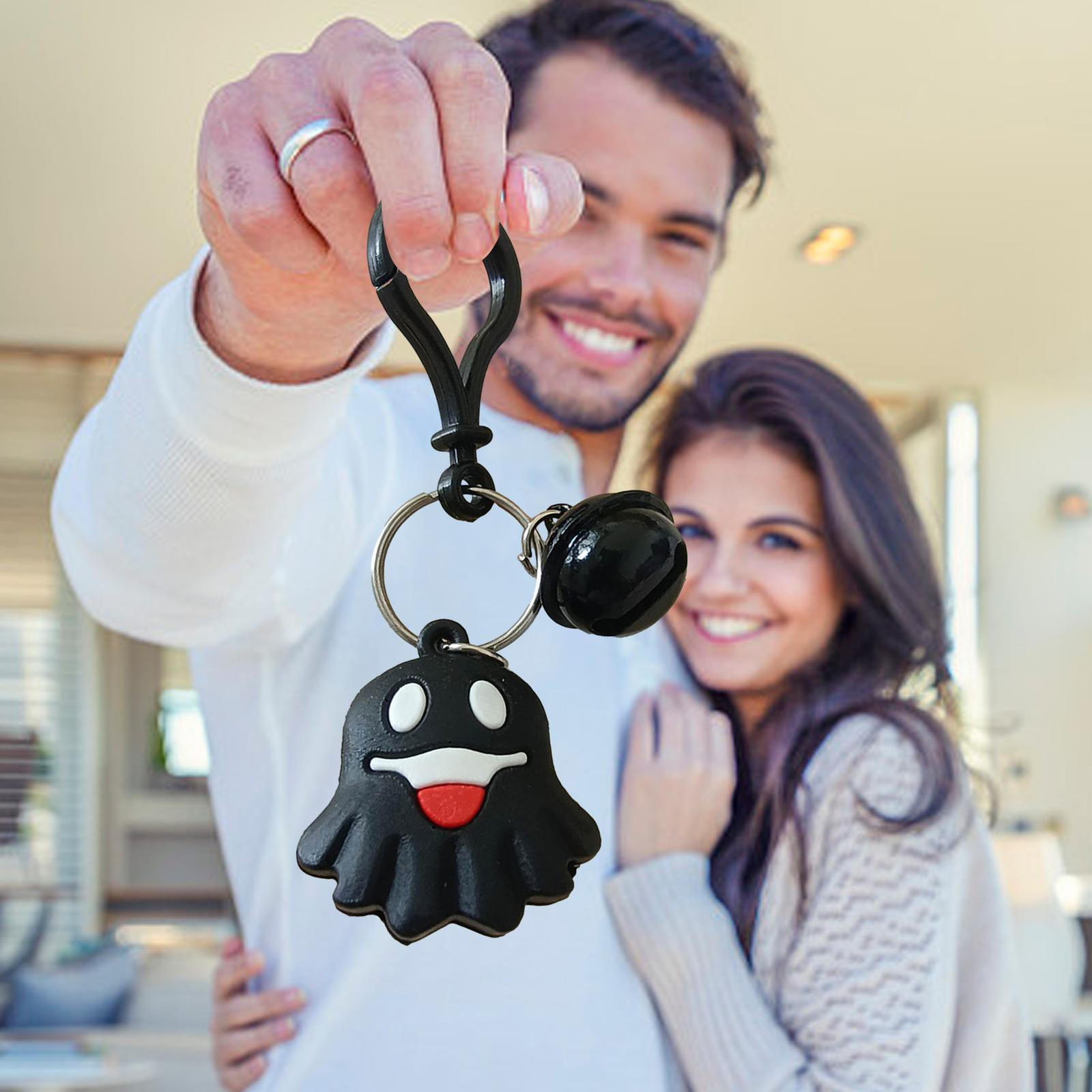 1Pc Ghostface/Pumpkin/Bat 3D Scream Horror Figure Keychain Pendant ...