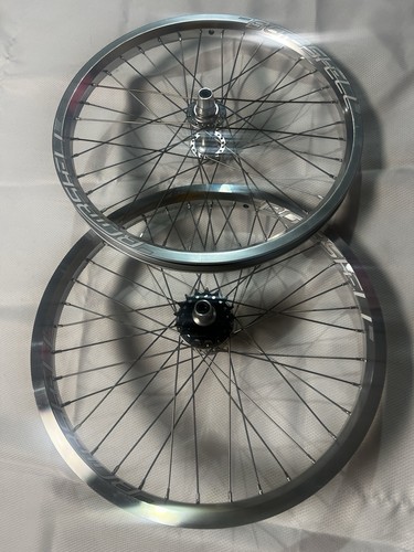 New Bombshell Bmx Pro Wheels Set W/ Titanium Spokes Polished 20x1.75 Gt ...