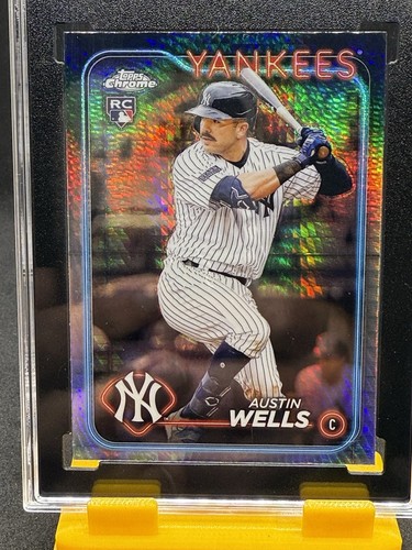 2024 Topps Chrome - Prism Refractor #281 Austin Wells NY Yankees (RC ...