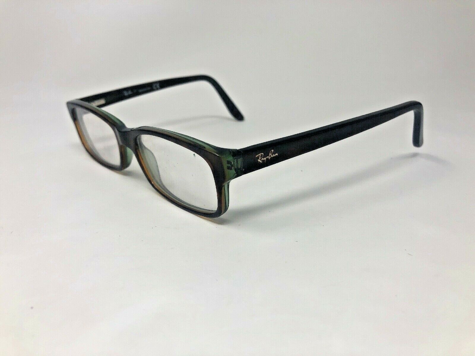 RAY-BAN RB5187 2445 Eyeglasses Frame 50-16-140 Green Brown Tortoise ...