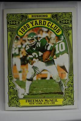1986 Topps #5 Freeman McNeil 1000 Yard Club New York Jets Football Card ...