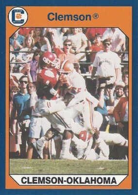 1990 Collegiate Collection Clemson Tigers #137 Clemson 13, Oklahoma 6 ...