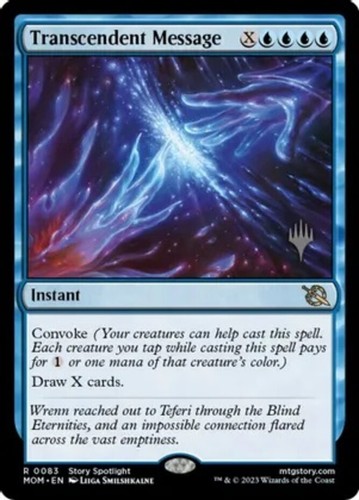 1x Transcendent Message - Foil - Promo Pack MTG Promo Pack Cards NM ...