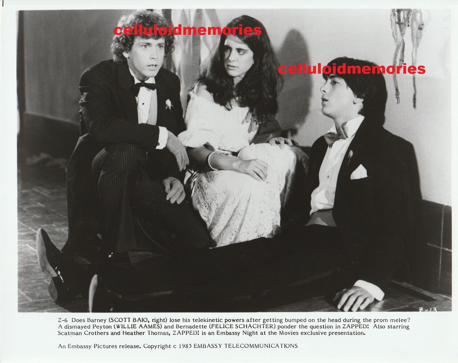 Original Vintage Photo 1985 Zapped! Scott Baio Willie Aames Felice ...