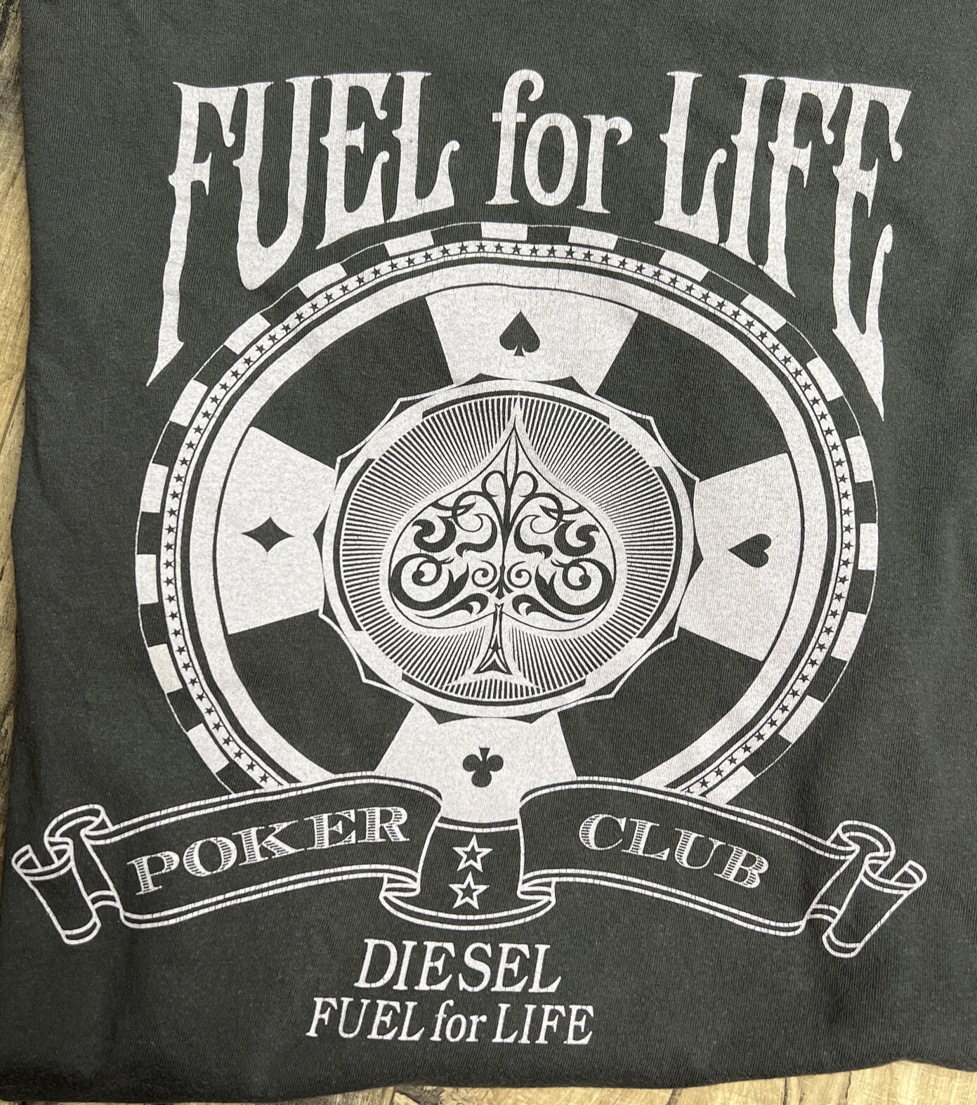 Diesel Fragrance Promo T Shirt Fuel For Life Poker Cl… - Gem