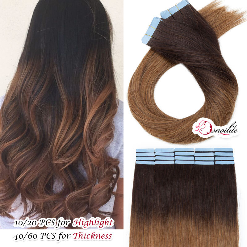 Champagne Blond Russian Tape In Human Hair Extensions Real Remy Skin ...