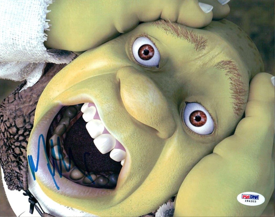 Mike Myers Autographed Signed 8X10 Photo Shrek Voice Close-Up PSA