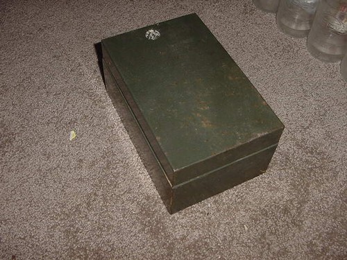 VINTAGE METAL INDUSTRIAL FILE CABINET BOX RECEIPT 8 1/2 x 5 1/2 x 4 | eBay