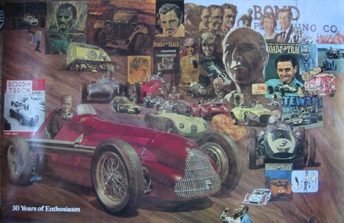 Poster 1977 Road & Track 30th Anniversary celebration poster | eBay