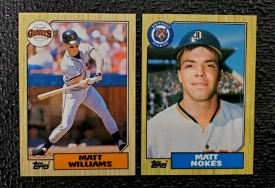 Matt Williams 1987 Topps Traded Rookie Cards Matt Nokes | eBay