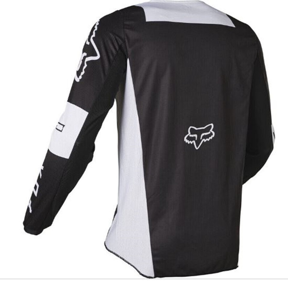 FOX LUX Motocross Jersey NEW Black white MX Fox dirt bike jersey ATV | eBay