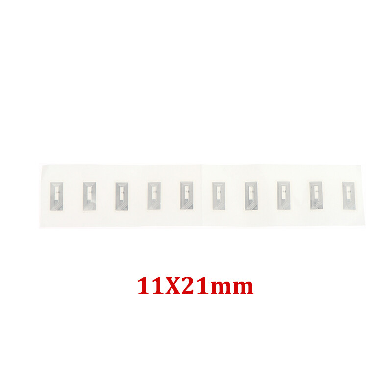 10Pcs NFC Chip Ntag213 Sticker Wet Inlay 11x21MM 13.56MHz RFID Label ...