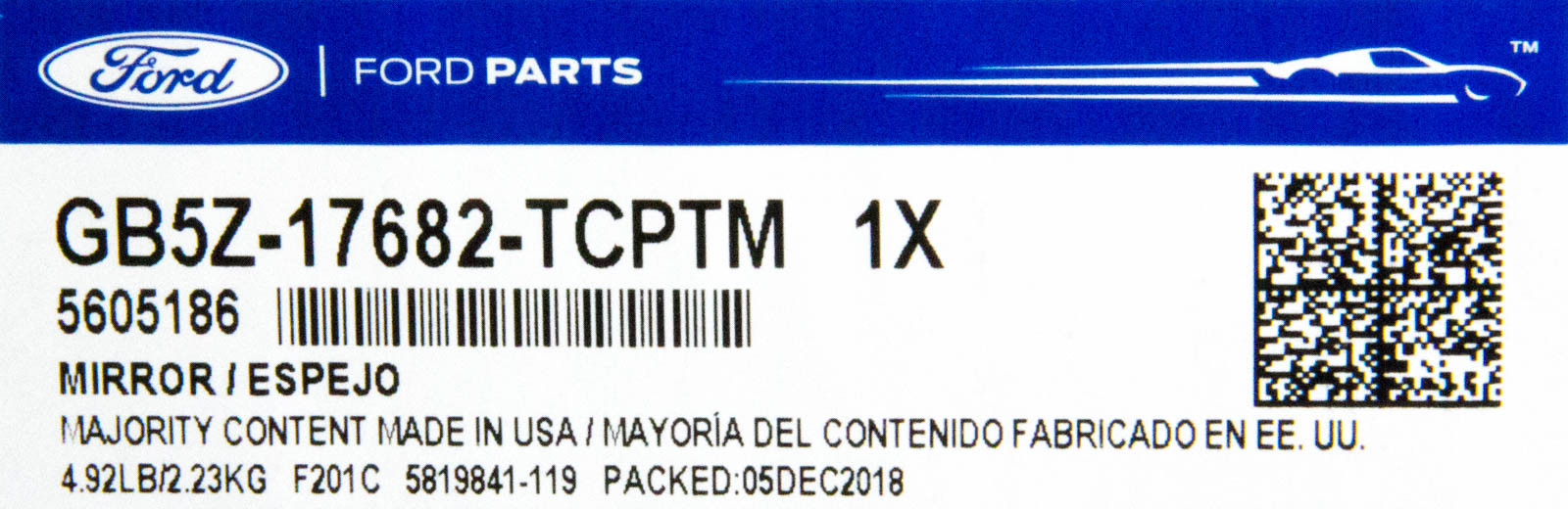 NEW OEM 2016-2019 Ford Explorer Rear View Mirror RH Passenger Side | eBay