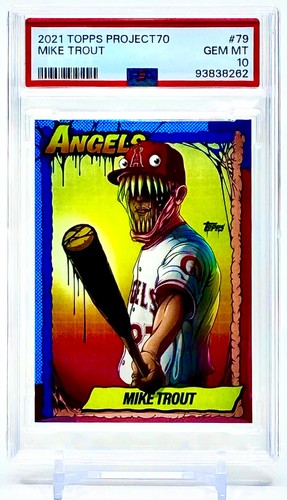 2021 Topps Project 70 - 1990 Topps Baseball Mike Trout #79 /25182 - PSA ...