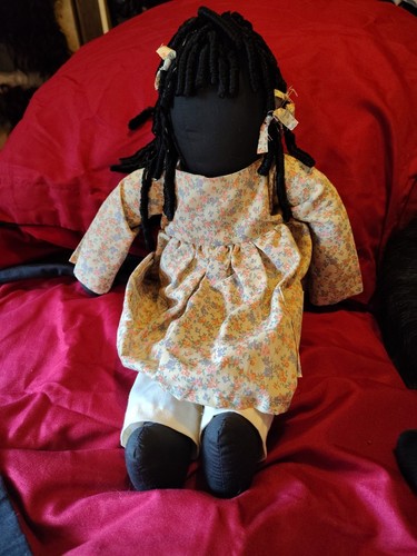 Vintage Folk Art African American Rag Doll | eBay