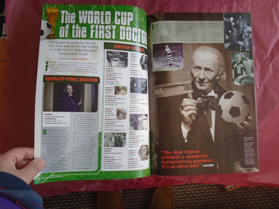 Doctor Who Magazine Issue 552 - First Doctor World Cup | eBay UK