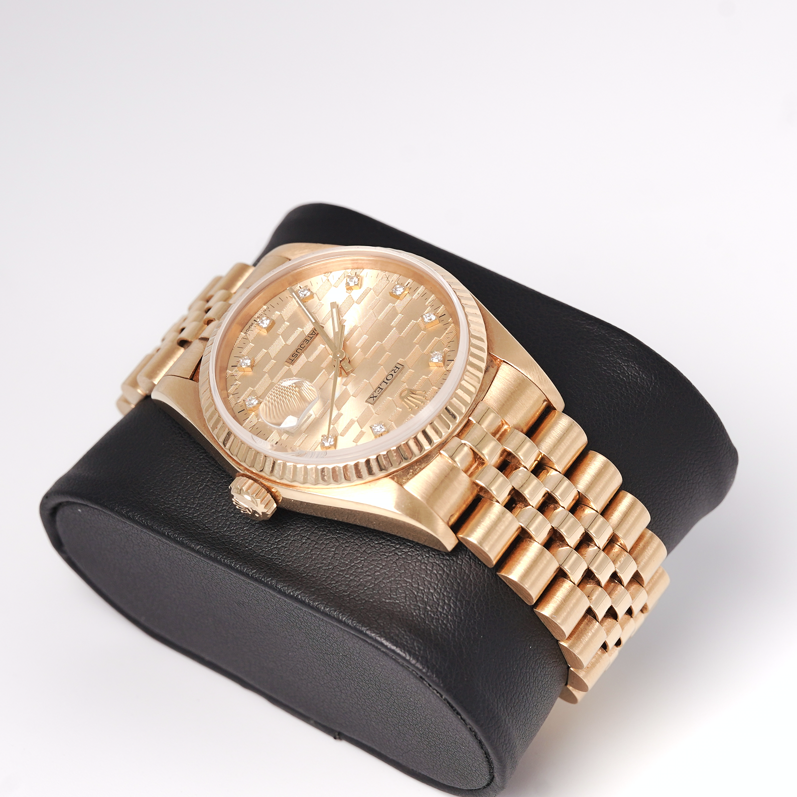 Rolex DateJust 36 18KY Jubilee Chevrolet Diamond Dial Watch Full Set ...