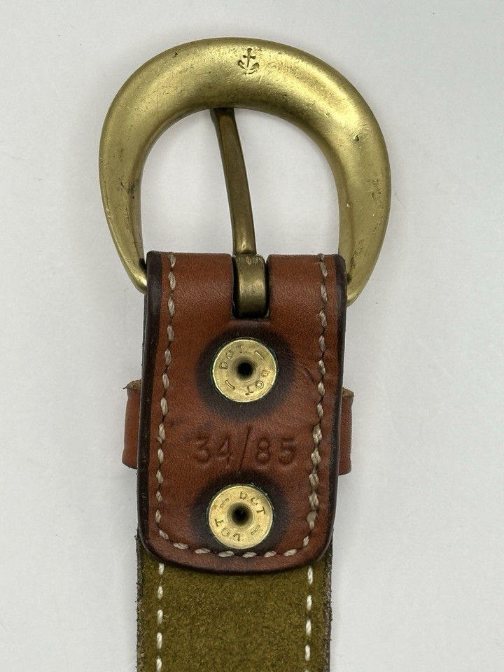LEATHER AMMO BELT Size 34”/85cm. Fits .38 .357+ | eBay