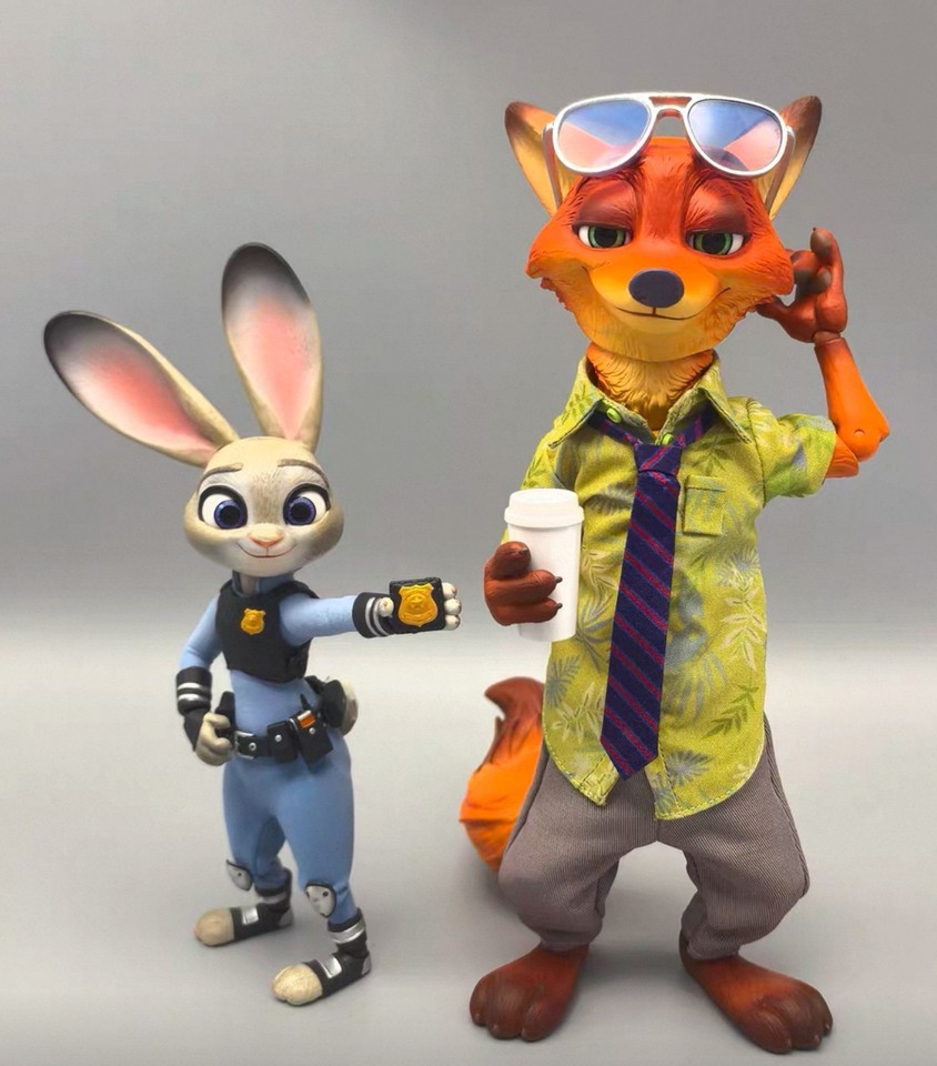 GONG ZOOTOPIA JUDY NICK PLAIN ACTION FIGURE JUDY NICK FIGURE SET | eBay