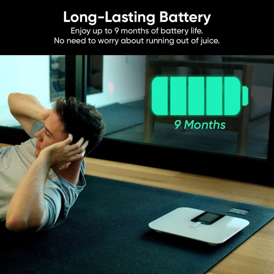 Smart Scale with 4.3" Color Display - Track Body Weight, BMI & Muscle ...