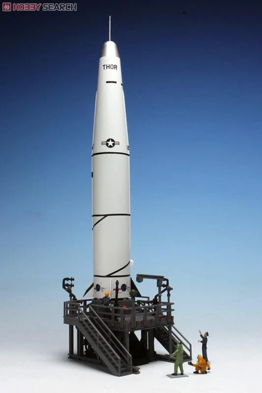 Glencoe (Adams) 8904 THOR Missile W/ Launch Ramp plastic model kit 1/87 ...