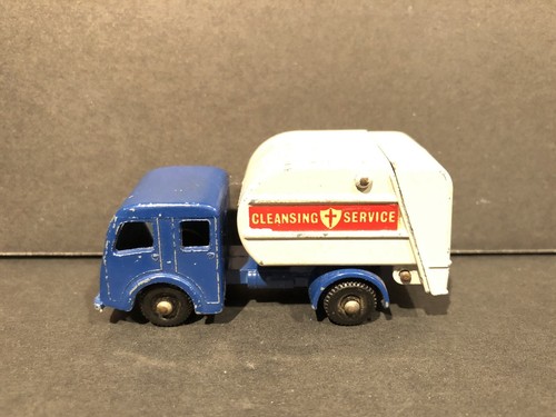 VINTAGE MATCHBOX #15 TIPPAX REFUSE COLLECTOR BLUE/GRAY ENGLAND LESNEY ...