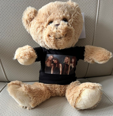 GIRLS ALOUD 8 inch CUDDLY TEDDY BEAR Black T Shirt Cheryl Cole ...