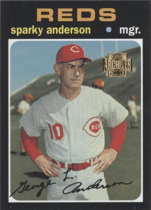 2001 Topps Archives - Sparky Anderson #203 for sale online | eBay