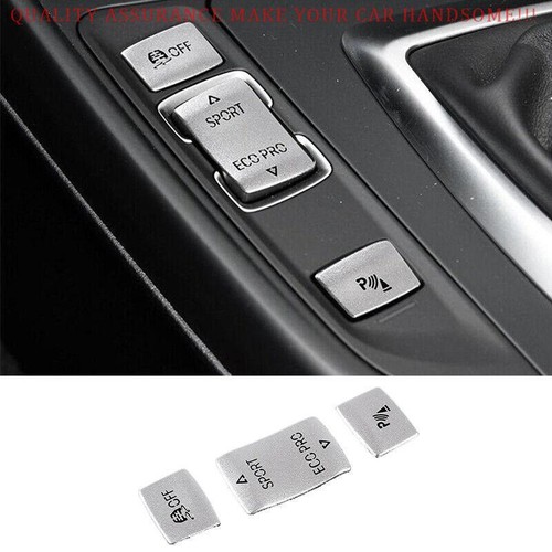 For BMW 1 2 Series 2015-2019 Silver Alloy Middle Console Button Sticker ...