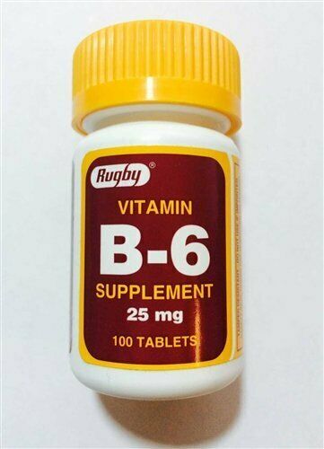 Rugby Vitamin B6 25mg Supplement Tablets Immune Health Support Tablets ...