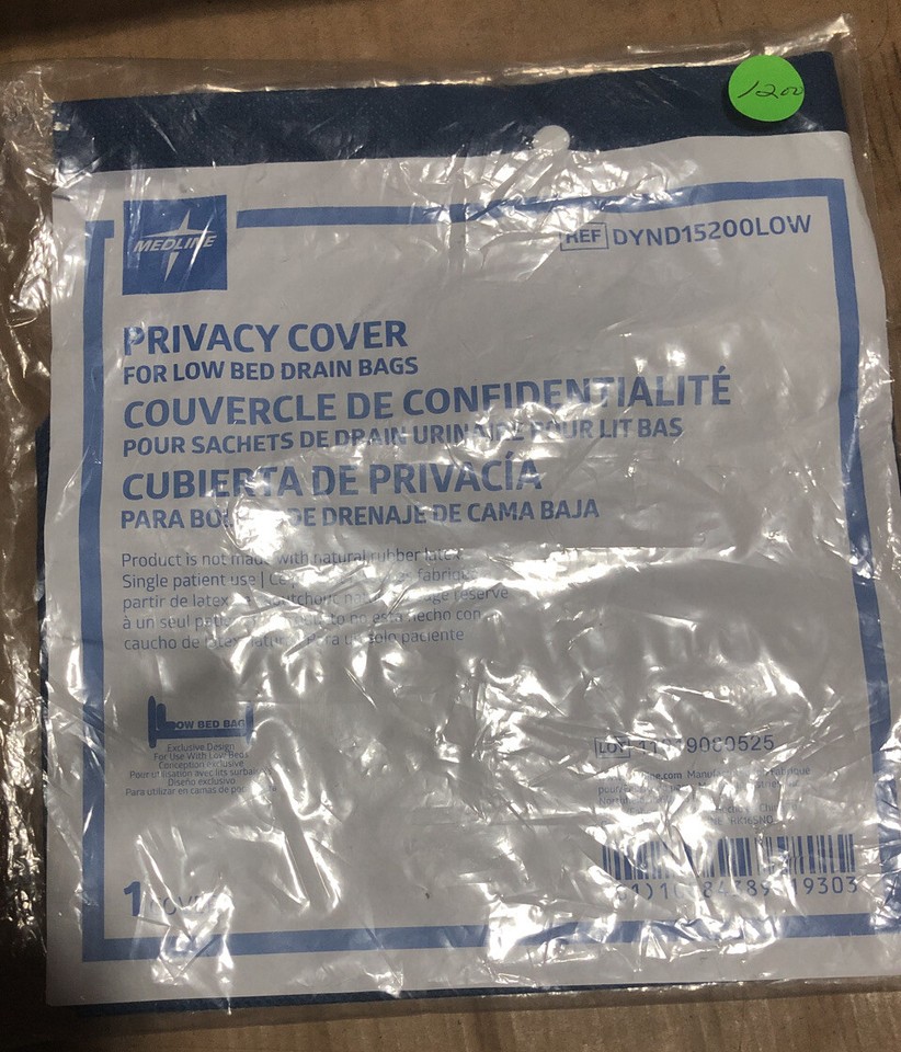 Medline DYND15200LOW Urinary Drain Bag Covers, Low Bed, Fabric, Item ...