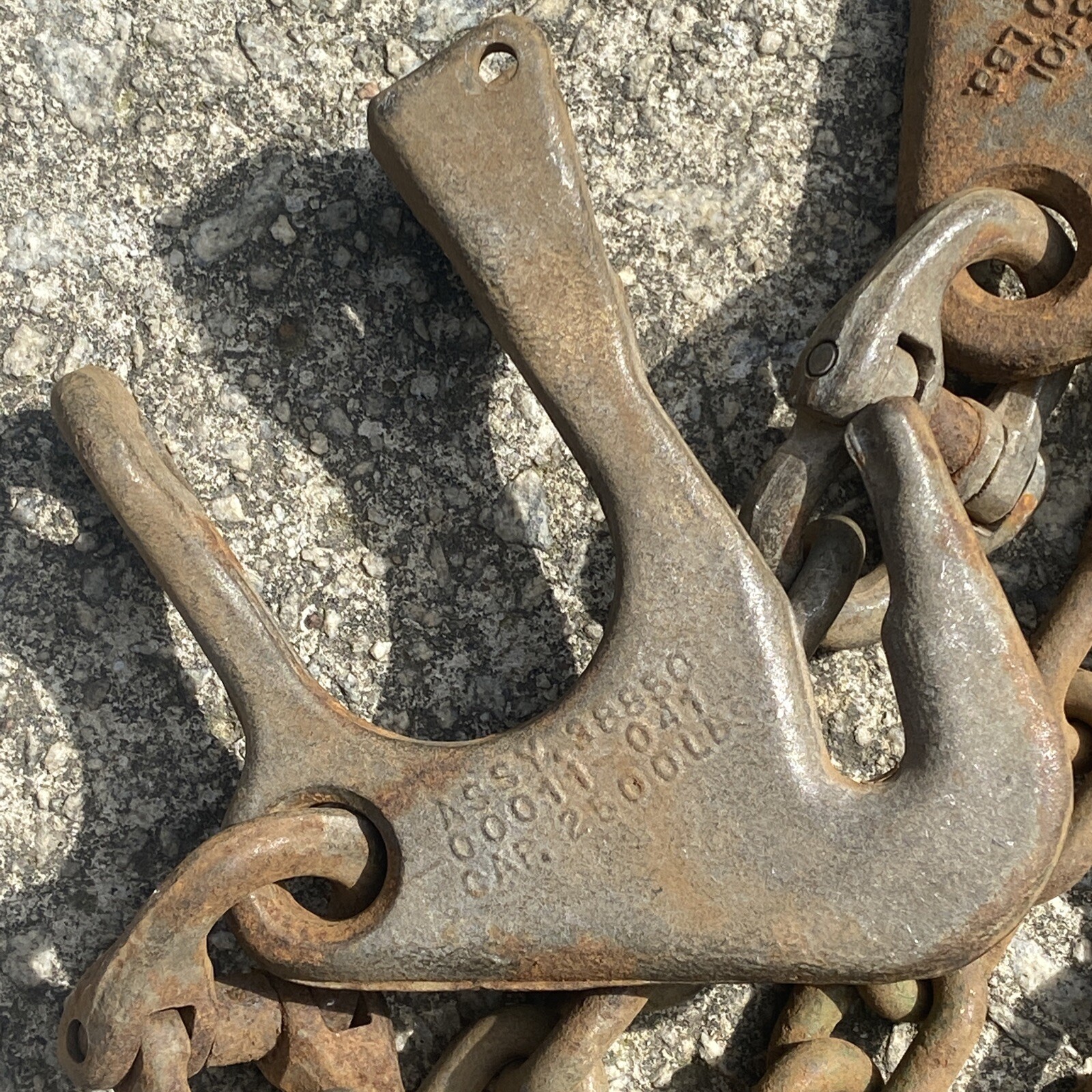 LOT OF (2) US ARMY GRAB HOOK ASSEMBLY W/ 8' CHAIN 2500 LBS | eBay