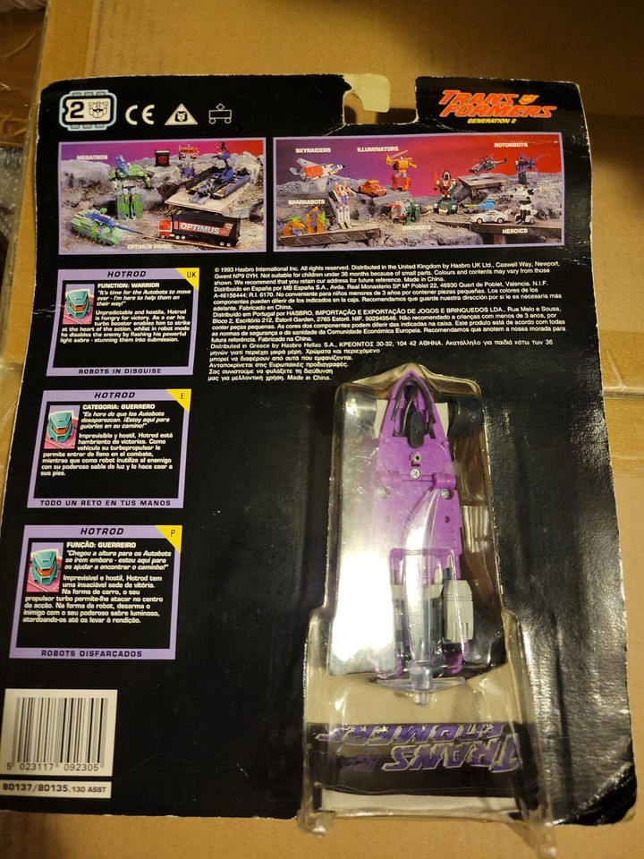 Transformers G2 Illuminators Autobot hasbro Decepticon hot rod ...
