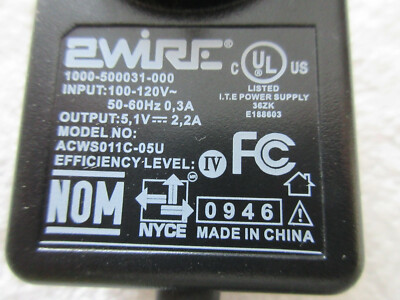 2Wire Adapter - Model #ACWS011C-05U | eBay