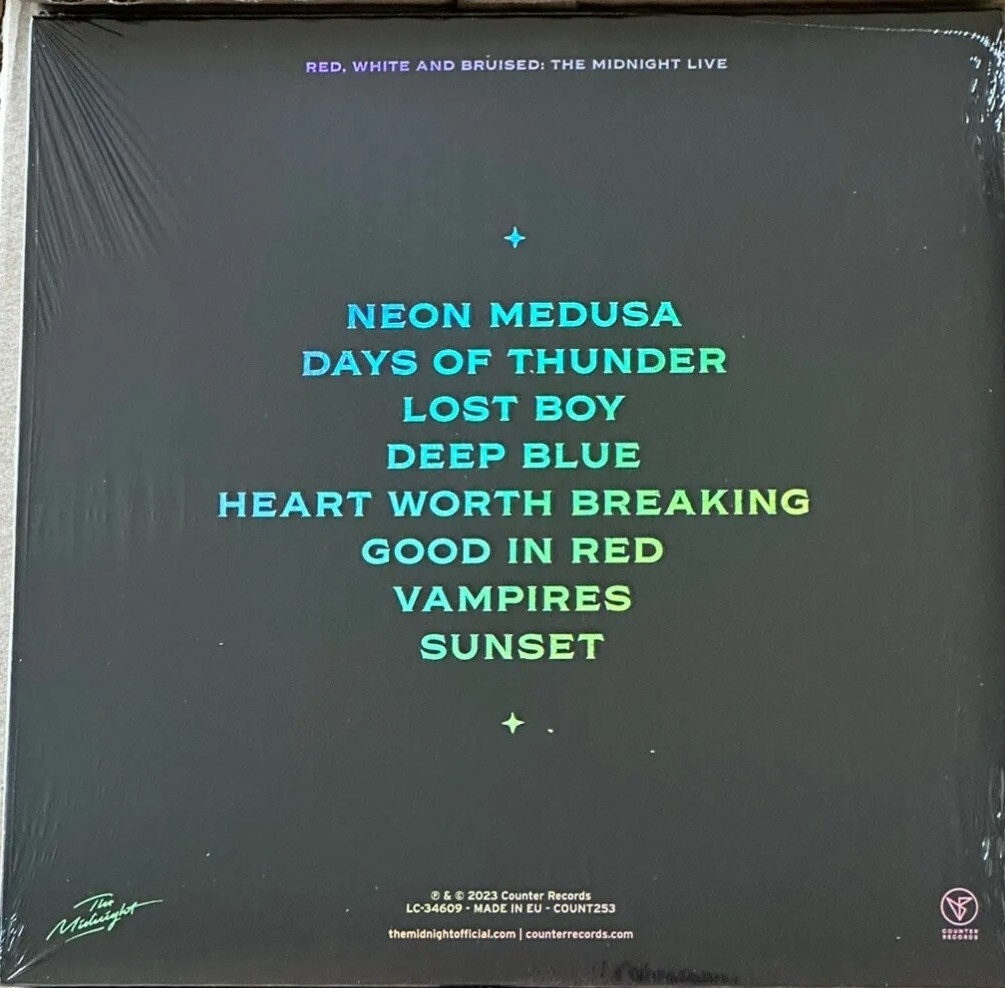 The Midnight Red, White and Bruised: The Midnight Live RSD vinyl (New ...