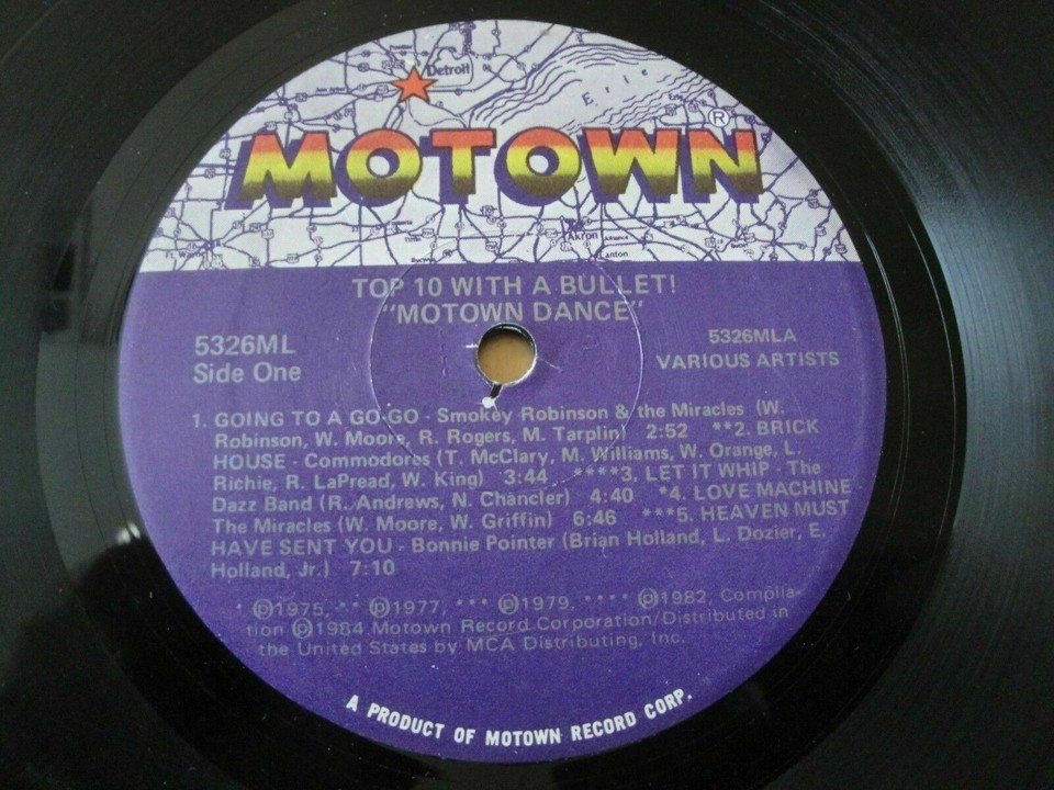 TOP 10 WITH A BULLET! MOTOWN DANCE VINYL LP ALBUM 1984 MOTOWN VARIOUS ...