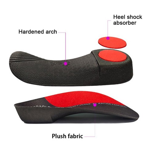 Men Women Support Orthopedic Insole Shockproof Hard Arch For Foot Pain ...