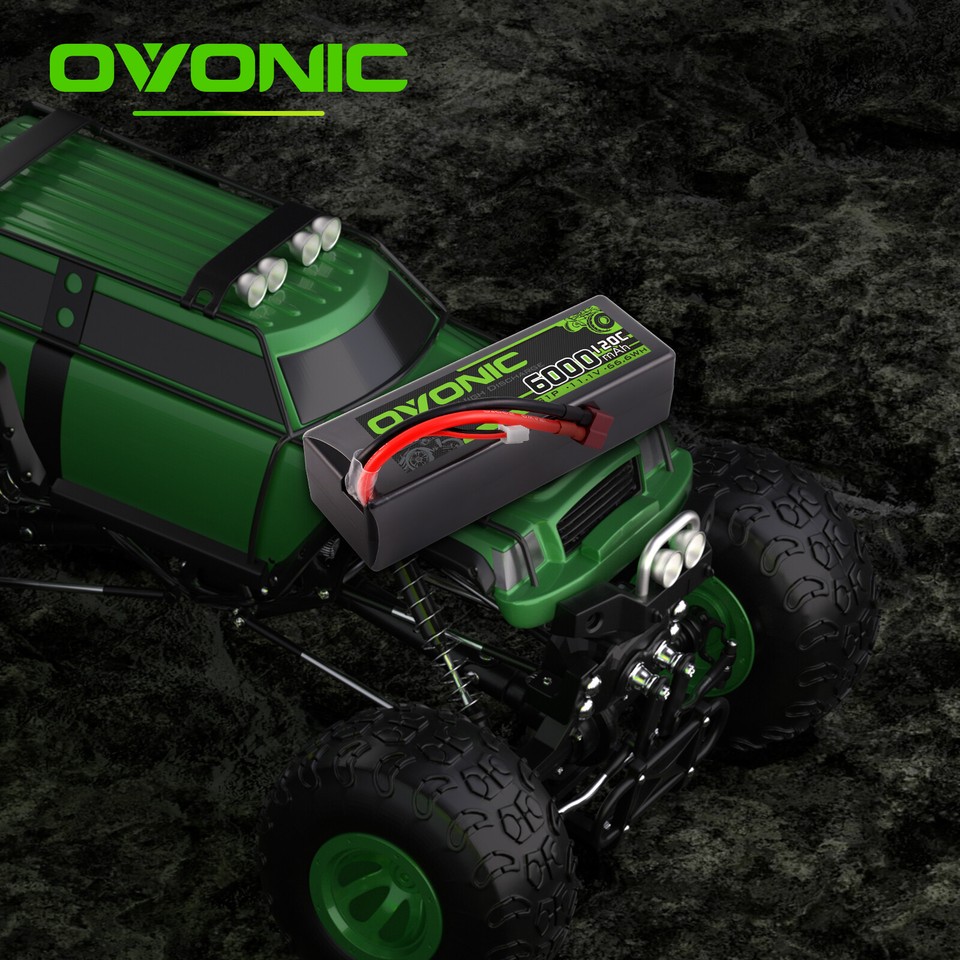 2X Ovonic 3S Lipo Battery 6000mAh 11.1V 120C Deans for RC Car Truck ...