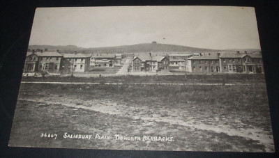 Old real photo style Postcard of TIDWORTH BARRACKS SALISBURY PLAIN ...