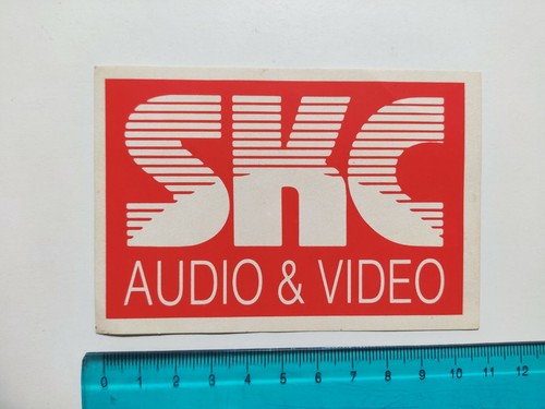 Adhesive Skc Audio And Video Sticker Autocollant Aufkleber Vintage 80s ...