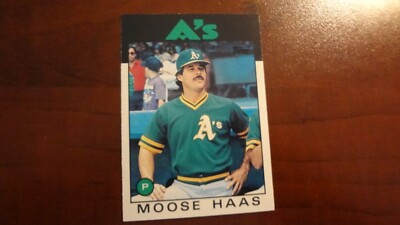 1986 TOPPS # 44T MOOSE HAAS BASEBALL CARD | eBay