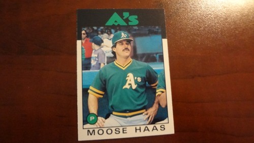 1986 TOPPS # 44T MOOSE HAAS BASEBALL CARD | eBay