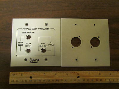 Front Panel Set, Audio Codec Monitor Connections Thick Aluminum | eBay