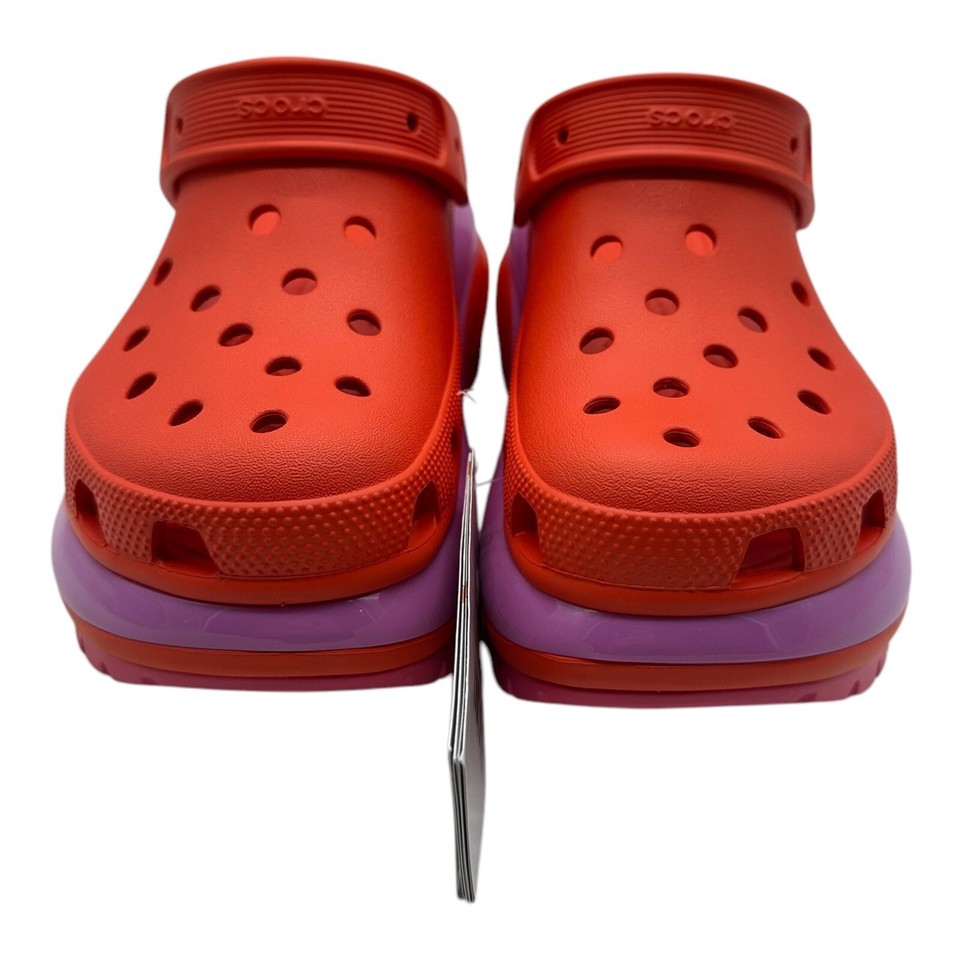 Crocs Mega Crush Clog Women's Size 7 Lava Red Orange Purple Pink 207988 ...