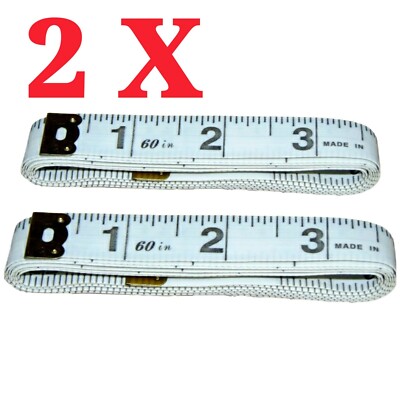 DRESSMAKERS TAPE MEASURE FABRIC TAILOR SEWING SEAMSTRESS DIET BRASS ...