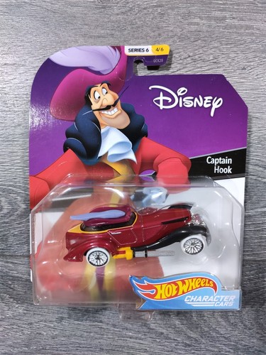 Disney Pixar Hot Wheel Character Cars Captain Hook Unique Collectible ...